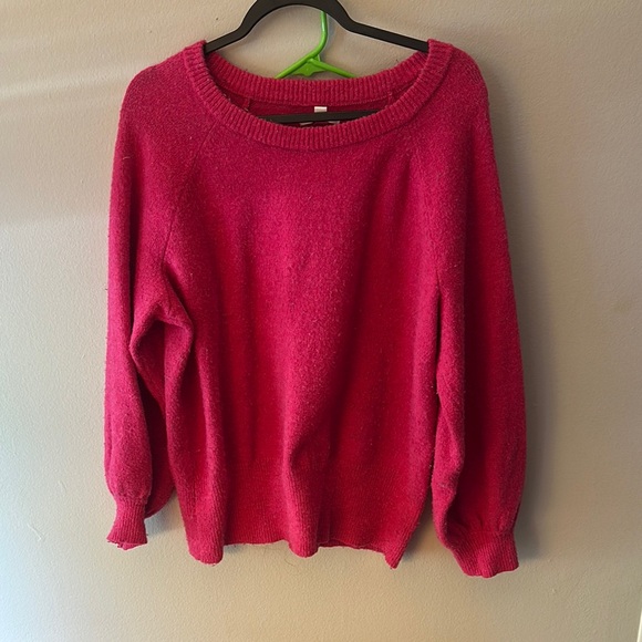 LC Lauren Conrad | Sweaters | Lc Lauren Conrad Raspberry Crew Neck ...